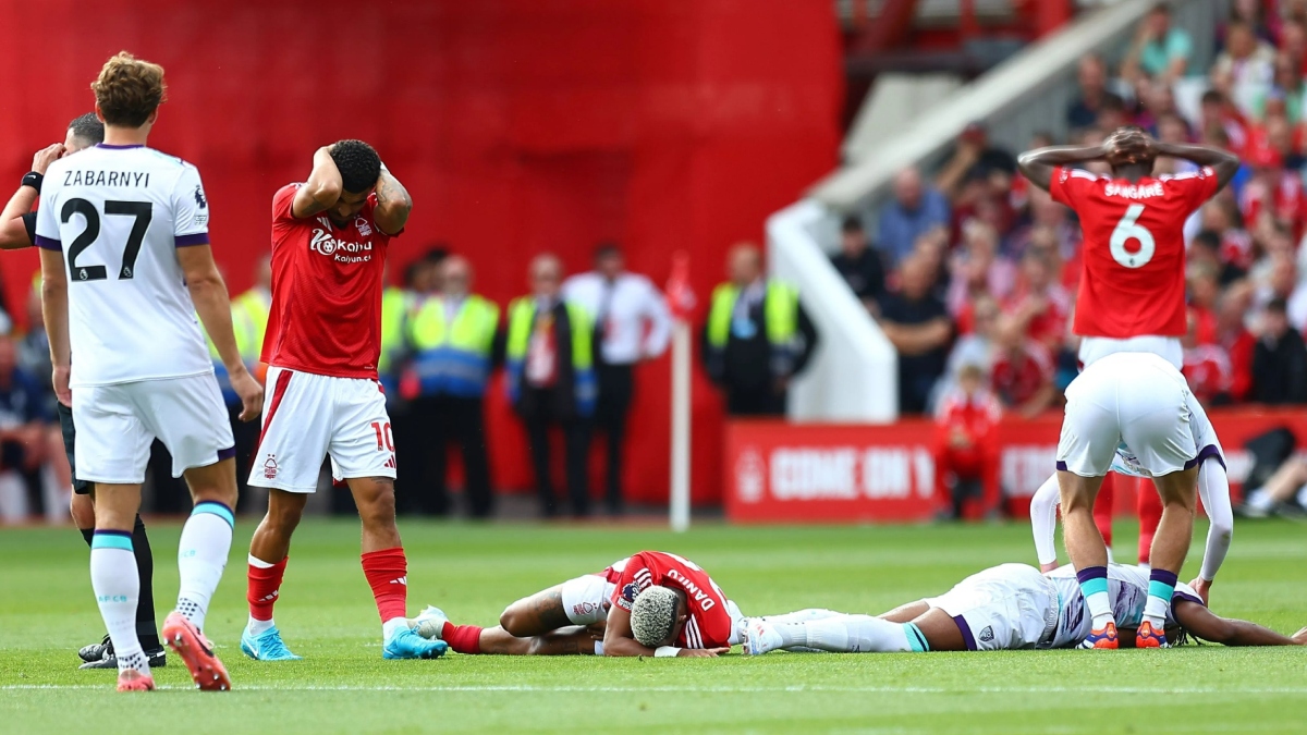 WATCH | Tears, shock and applause as Nottingham Forest midfielder Danilo suffers serious injury ...